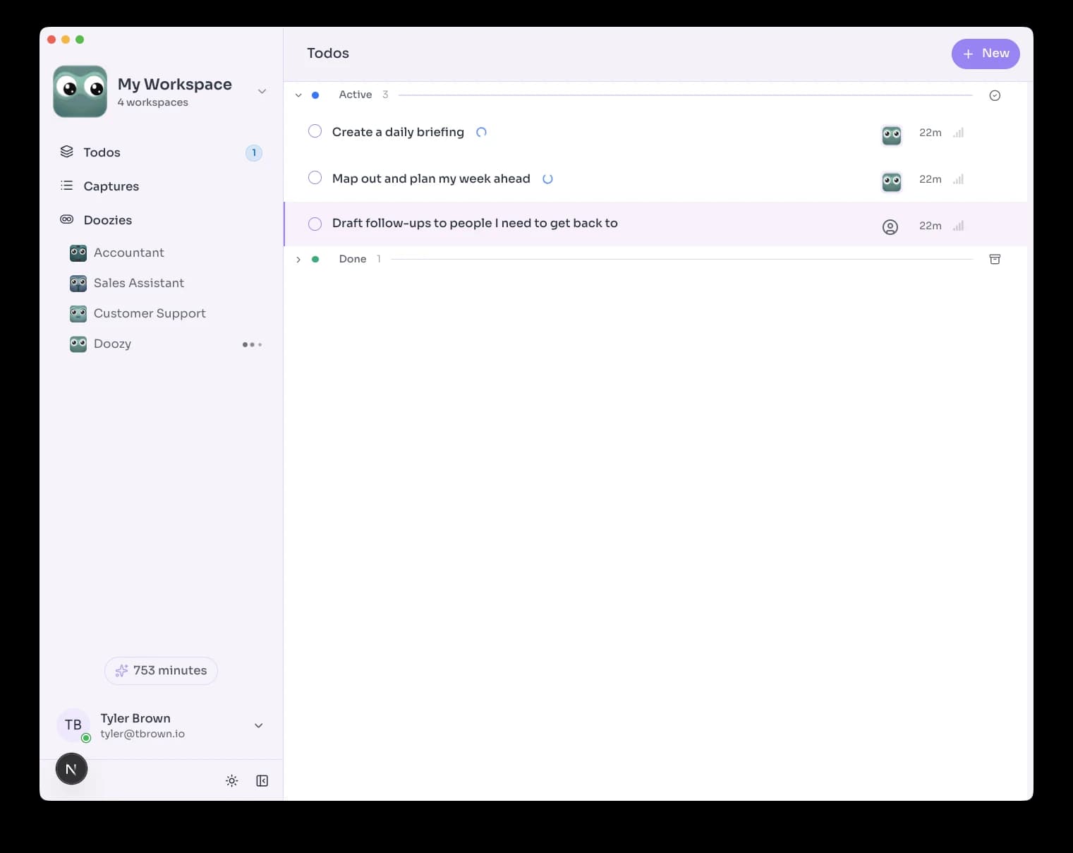 Doozy | to-do list that completes itself